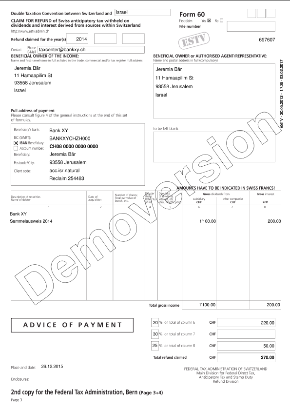 CH - Form 60 — Confinale Tax Reclaim v3.0.0-3-gb0b0fd6 documentation